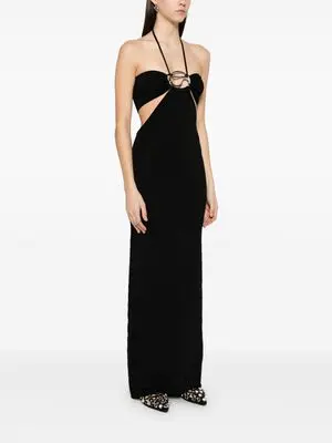 Coperni Knitted Maxi Dress - Black