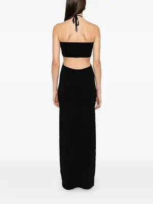 Coperni Knitted Maxi Dress - Black