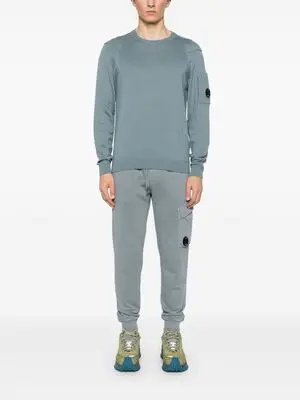 C.P. COMPANY Lens-detail Sweater - Blue