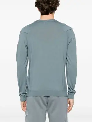 C.P. COMPANY Lens-detail Sweater - Blue