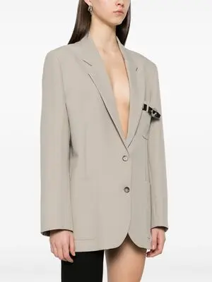 Coperni Belted-pocket Blazer - Green