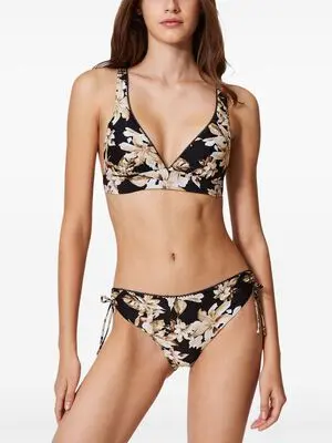 TWINSET Floral-print Bikini Top