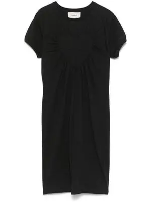 Coperni Gathered Heart-motif Mini Dress