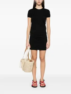 Coperni Gathered Heart-motif Mini Dress