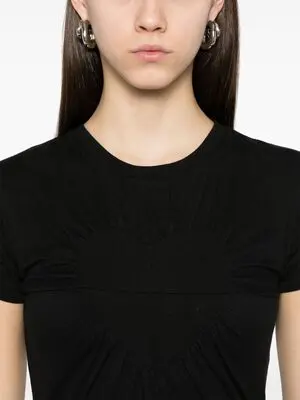 Coperni Gathered Heart-motif Mini Dress