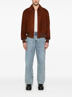 Alexander McQueen Distressed Suede Jacket