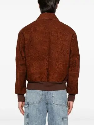 Alexander McQueen Distressed Suede Jacket