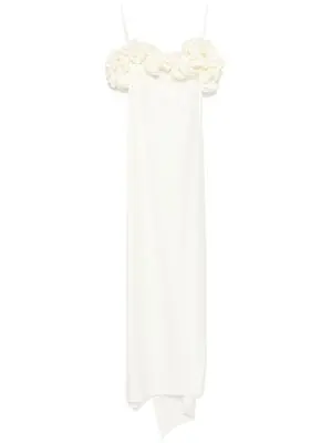 Coperni Ruffled Maxi Dress - White