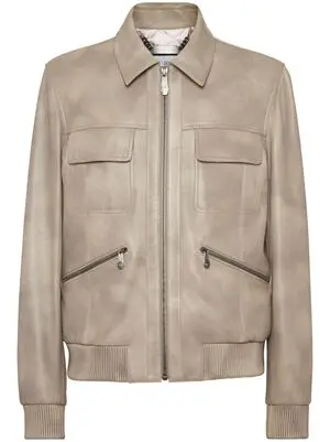 Philipp Plein Coster Bomber Jacket - Neutrals