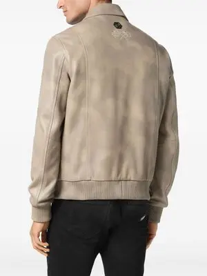 Philipp Plein Coster Bomber Jacket - Neutrals