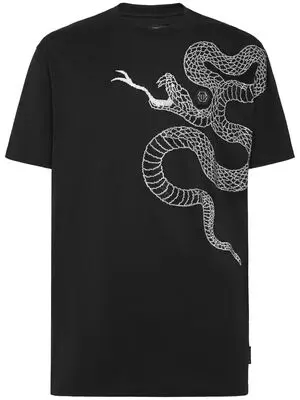Philipp Plein Snake-embellished T-shirt
