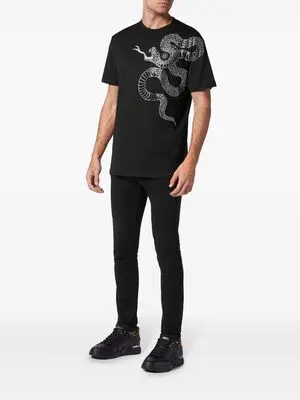 Philipp Plein Snake-embellished T-shirt