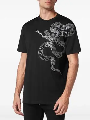 Philipp Plein Snake-embellished T-shirt
