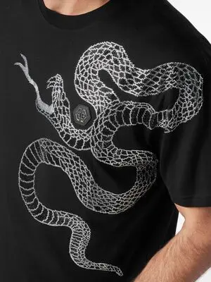 Philipp Plein Snake-embellished T-shirt