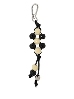 LEMAIRE Beaded Keychain - Black