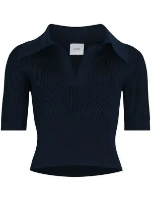 PATOU Knitted Polo Top - Blue