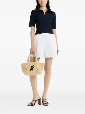PATOU Knitted Polo Top - Blue