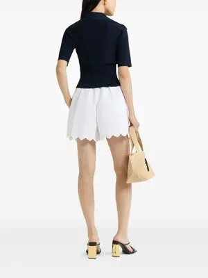 PATOU Knitted Polo Top - Blue