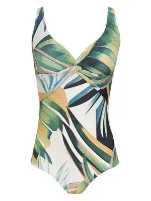 LYGIA & NANNY Floral-print Swimsuit - Green