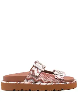 Missoni Zigzag-woven Sandals - Neutrals