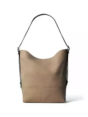 LEMAIRE Belted Tote Bag In Cotton Canvas - Neutrals