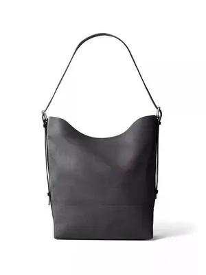 LEMAIRE LEMAIRE Belted Tote Bag In Cotton Canvas Grey
