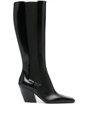 Women's Mid Calf Boots With Heels