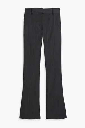Acne Studios Pinstriped Herringbone Tweed Flared Pants