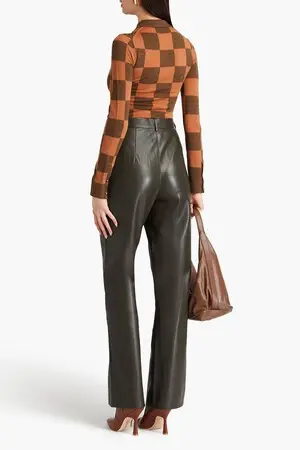 Nanushka Leena Okobor™ Flared Pants - Army Green