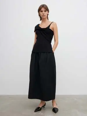 HOUSE OF DAGMAR Draped Knit Top