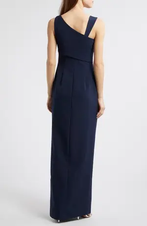 Vince Camuto Draped Asymmetric Gown