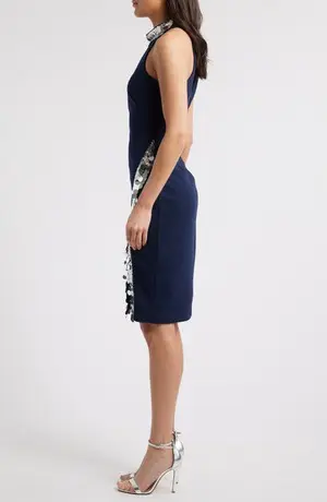 Vince Camuto Paillette Sequin Sheath Dress