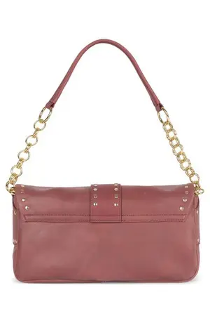 Jeffrey Campbell Night Out Leather Shoulder Bag - Dusty Rose