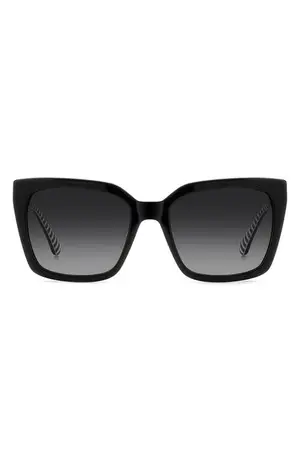 Kate Spade New York Square Sunglasses - Black/ Dark Grey Sf