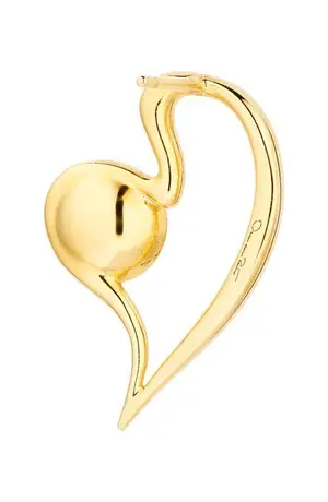 Oscar De La Renta Heart Shaped Earrings