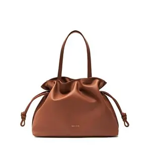 ESIN AKAN Emma Leather Tote Bag - Nutshell