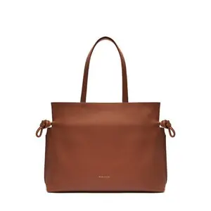 ESIN AKAN Emma Leather Tote Bag - Nutshell