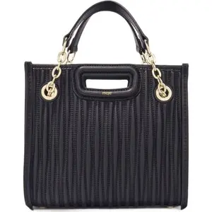 Maje Mini Quilted Leather Tote Bag