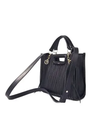 Maje Mini Quilted Leather Tote Bag