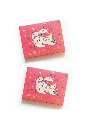 SUPRA ENDURA Holiday Cat Card Set 12 Pack