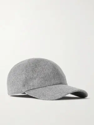 Loro Piana Ivy Cashmere Baseball Cap - Gray