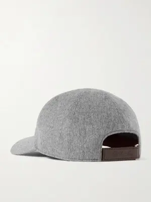Loro Piana Ivy Cashmere Baseball Cap - Gray