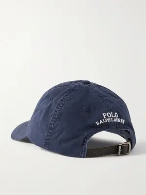 Polo Ralph Lauren Logo-embroidered Cotton-blend Twill Baseball Cap - Blue
