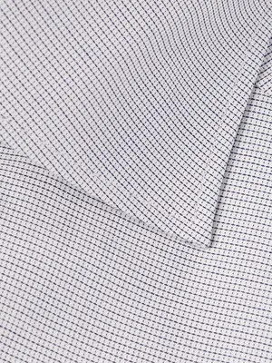 Zegna Cutaway-collar Checked Cotton Shirt - Blue