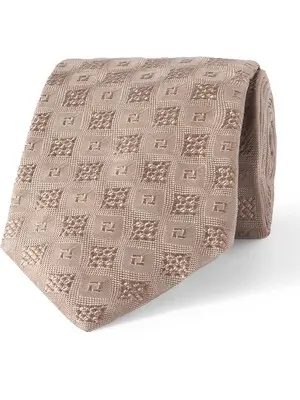 Brunello Cucinelli 7.5cm Silk-jacquard Tie - Brown
