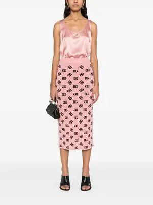 Dolce & Gabbana Jacquard Pencil Skirt