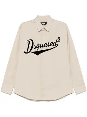 Dsquared2 Logo-flocked Shirt