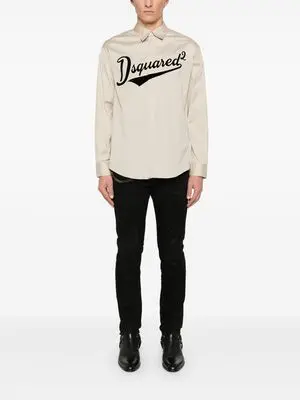 Dsquared2 Logo-flocked Shirt