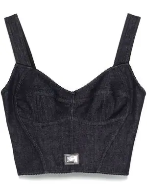 Dolce & Gabbana Denim Corset Top