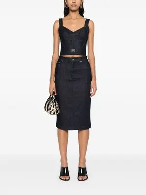 Dolce & Gabbana Denim Corset Top